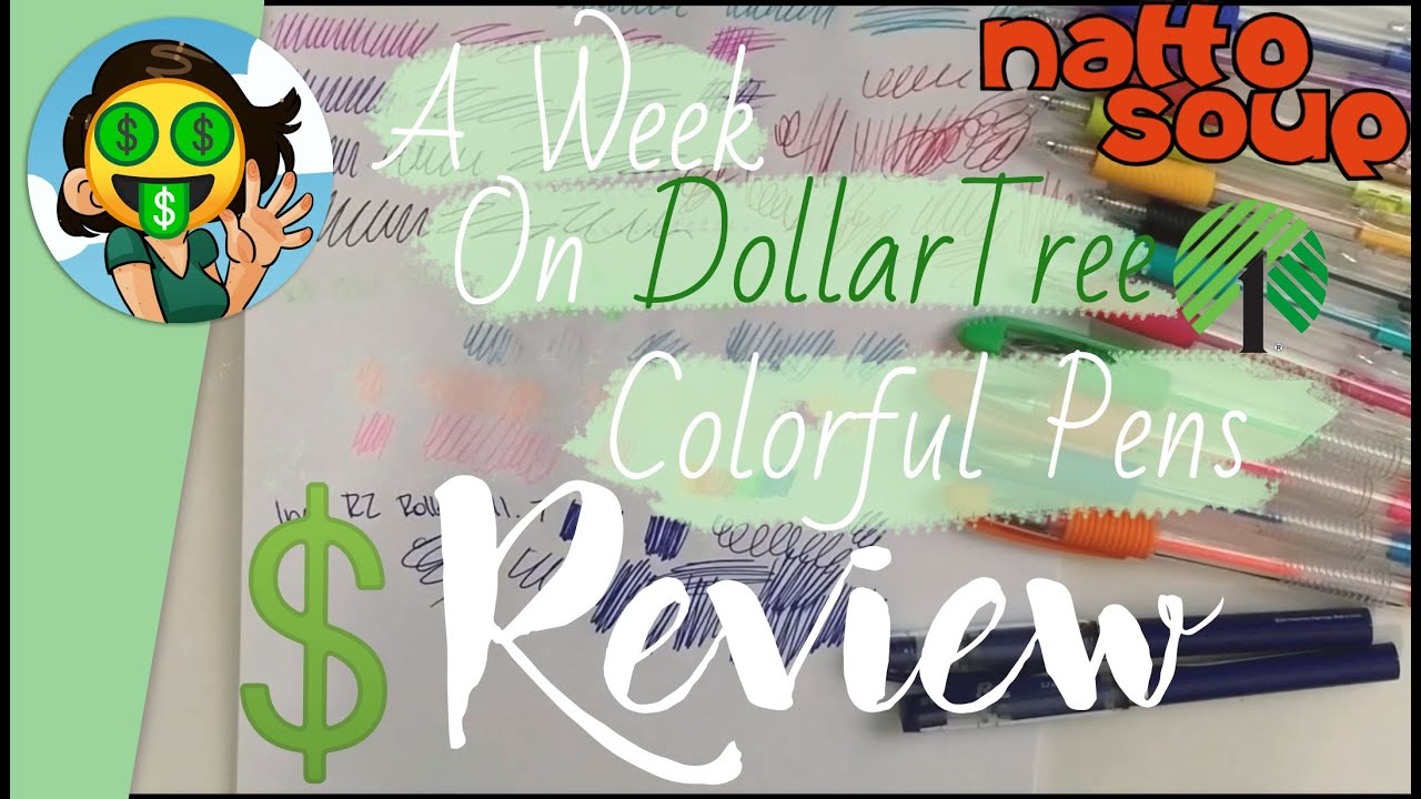 Dollar Tree Review Colorful Pens YouTube Dollar Tree Review Colorful Pens YouTube