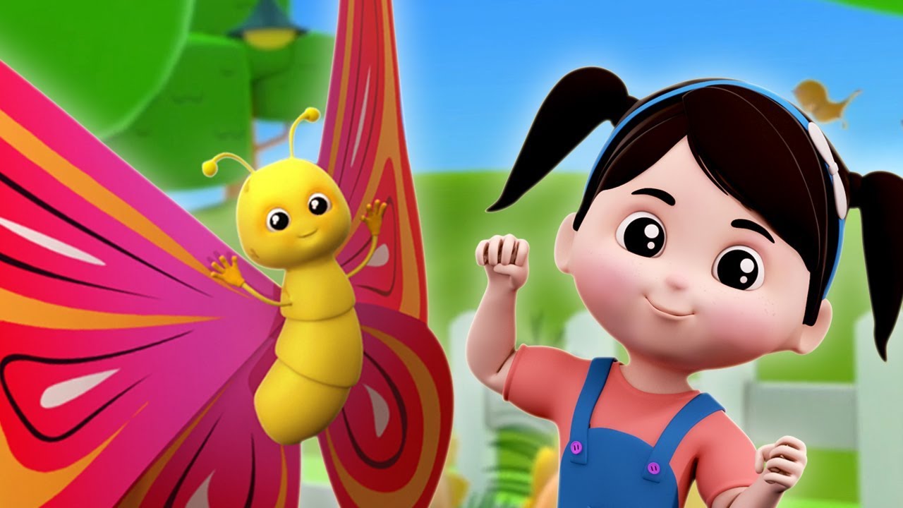 Chanson papillon | Les comptines pour enfants | Butterfly Song ...