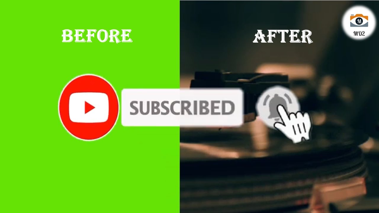 How to cut green screen in filmora - YouTube