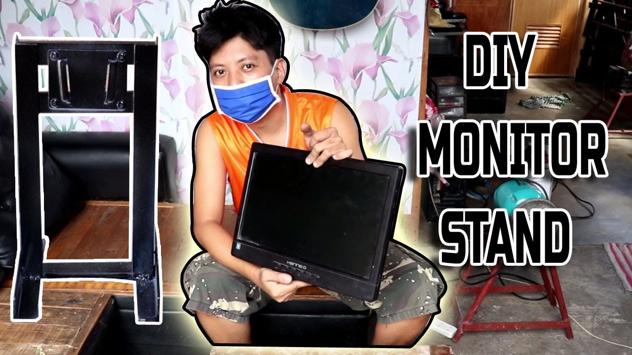 DIY MONITOR STAND - YouTube