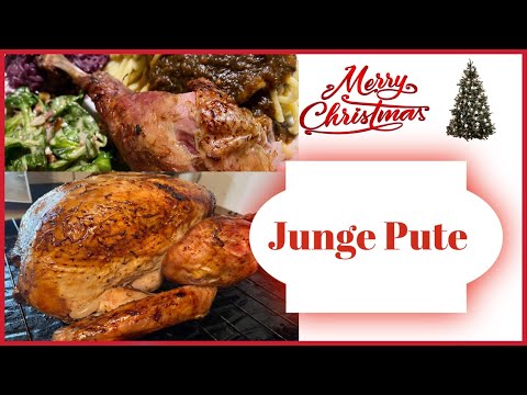 Leckere junge Pute knusprig im Backofen schnell und einfach zubereitet für Weihnachten