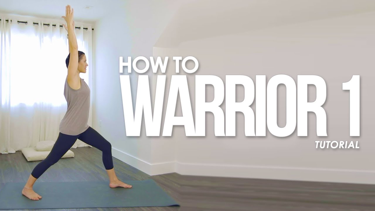 How to: Warrior 1 Alignment | Beginner Yoga Pose Guide | Yoga Basics ...