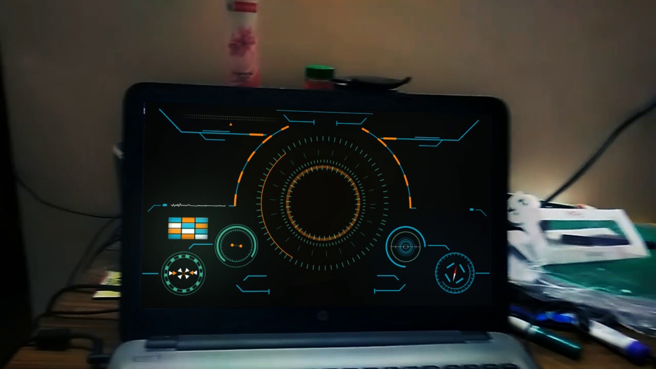 MY HP LAPTOP HUD EFFECT - YouTube
