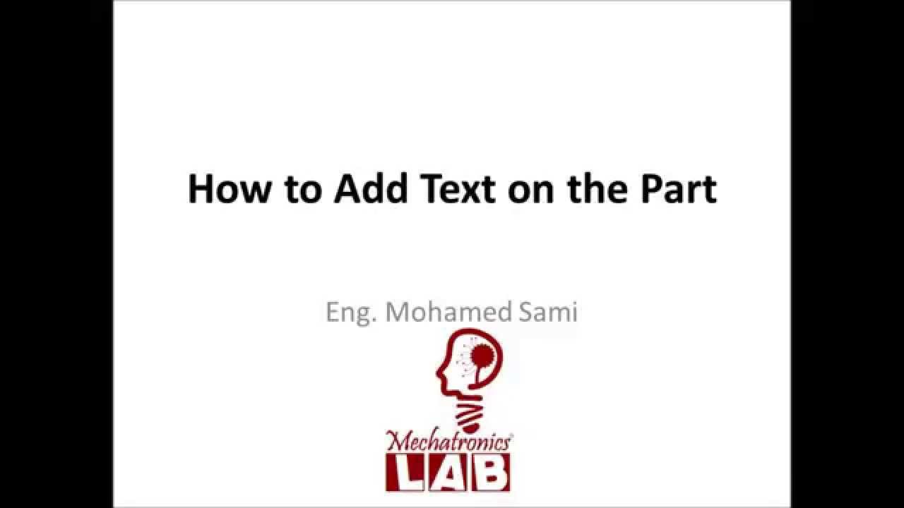 How To Add Text On The Part YouTube How To Add Text On The Part YouTube