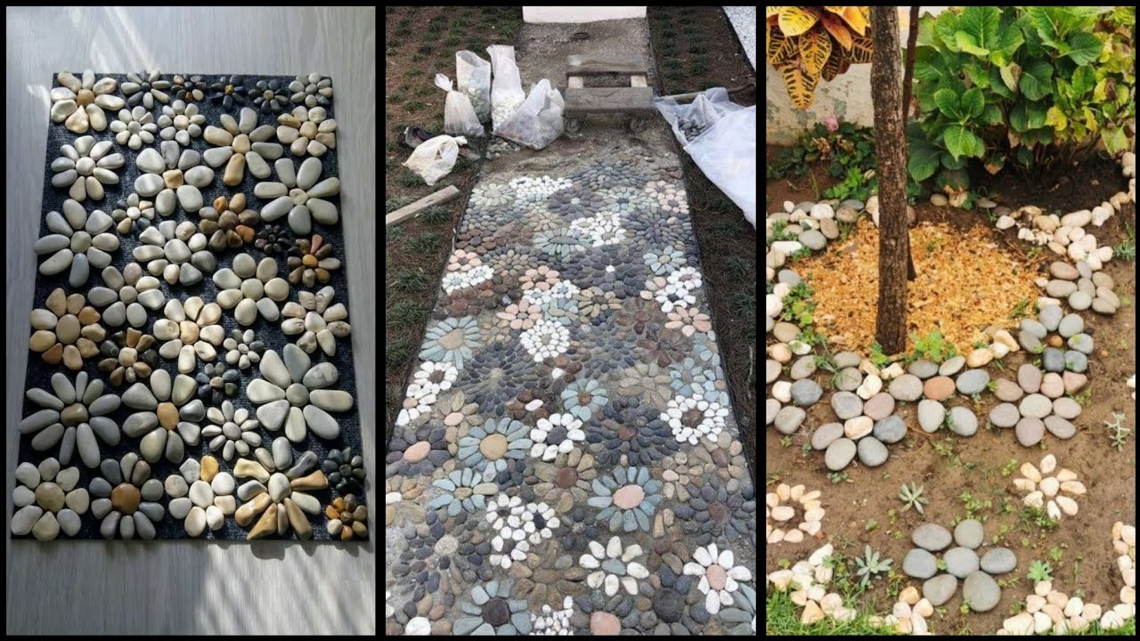 very beautiful and amazing pebble craft ideas for home decoration - YouTube