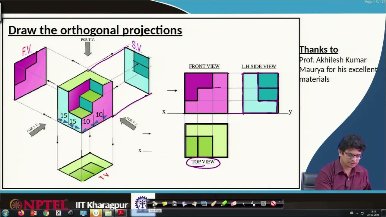 Lecture 27: Orthographic Projections I (Part 7) - [Hindi] - YouTube