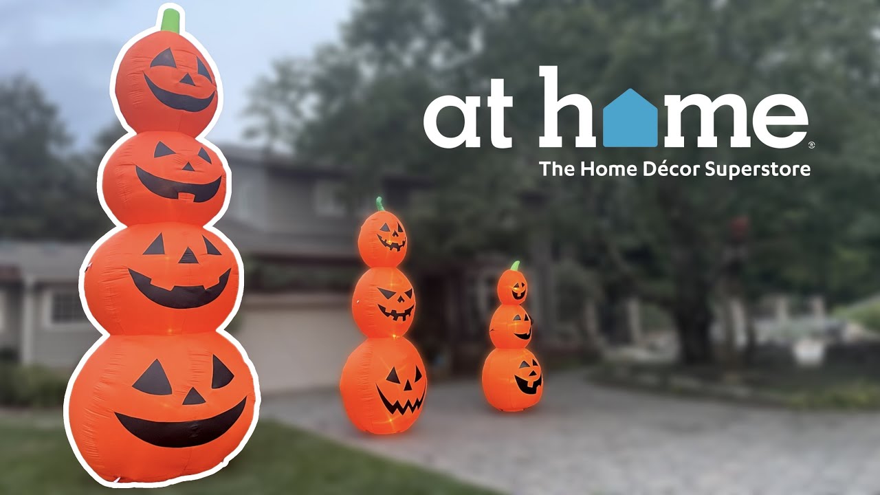 MASSIVE Pumpkin Stack! | 2022: Gemmy Airblown Inflatable 20FT Colossal ...