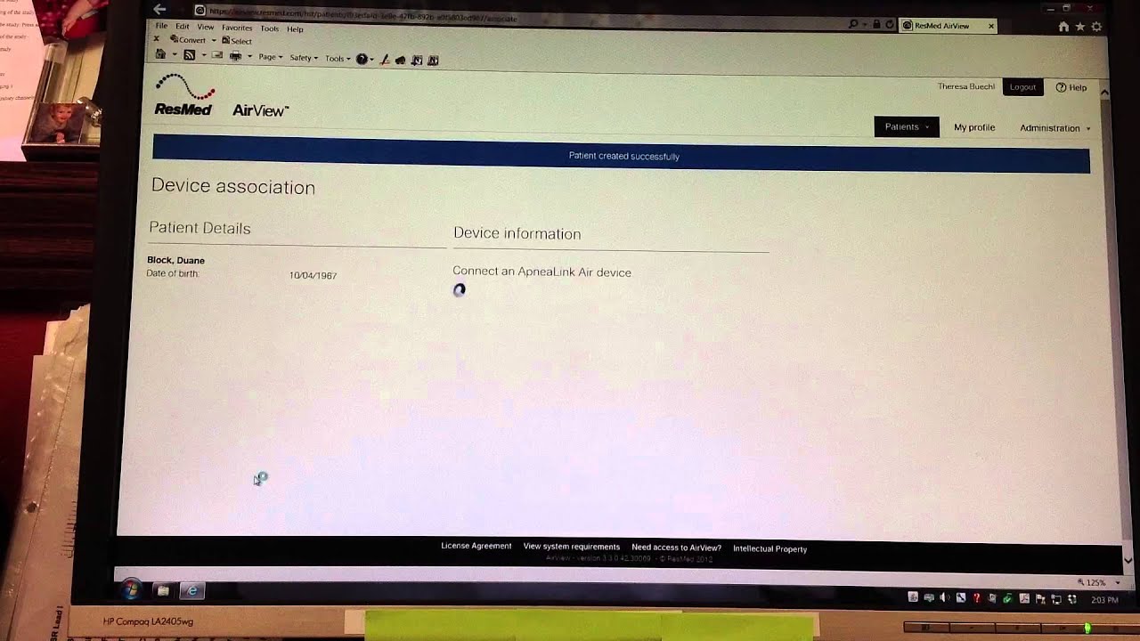 Introduction to AirView: Adding & Associating a New Patient - YouTube