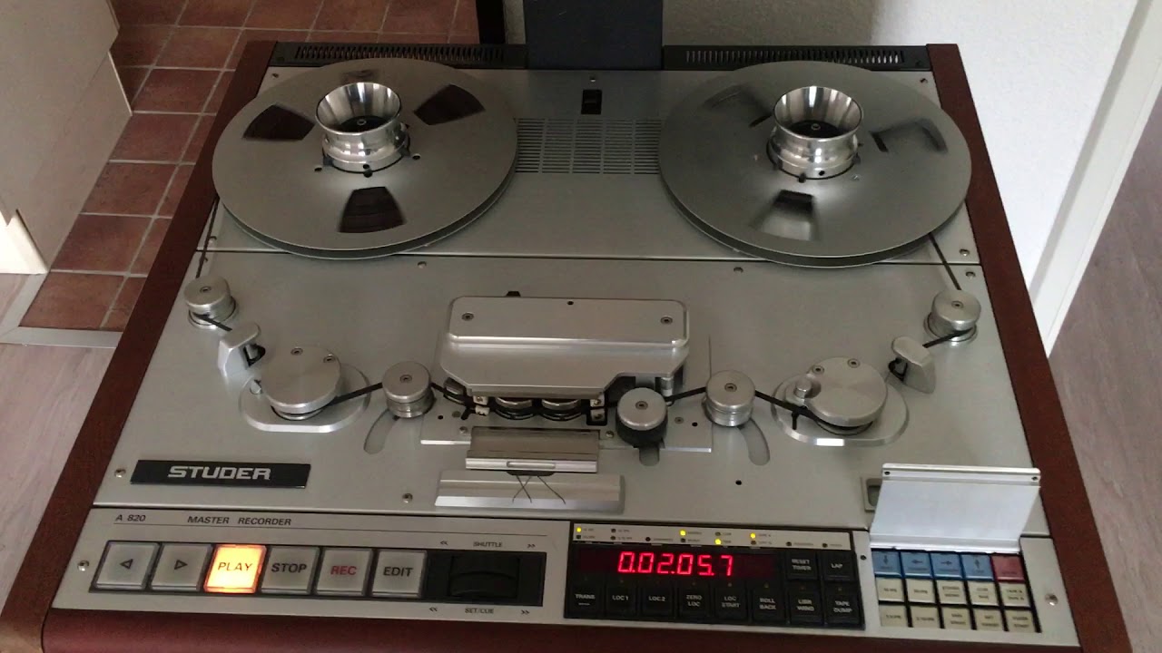 Studer A820 Masterrecorder FOR SALE - YouTube