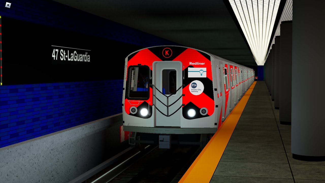 PTA Subway Cadland bound R179-X Redliner K train at 46-47ths Street LGA ...