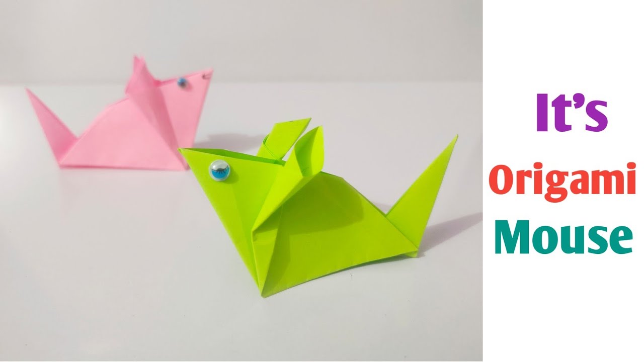 Origami Mouse 5D 🐀🐀| Cute Origami Mouse Folding | Mouse Tutorial - YouTube