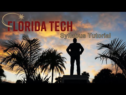 The Florida Tech Syllabus Tutorial - YouTube