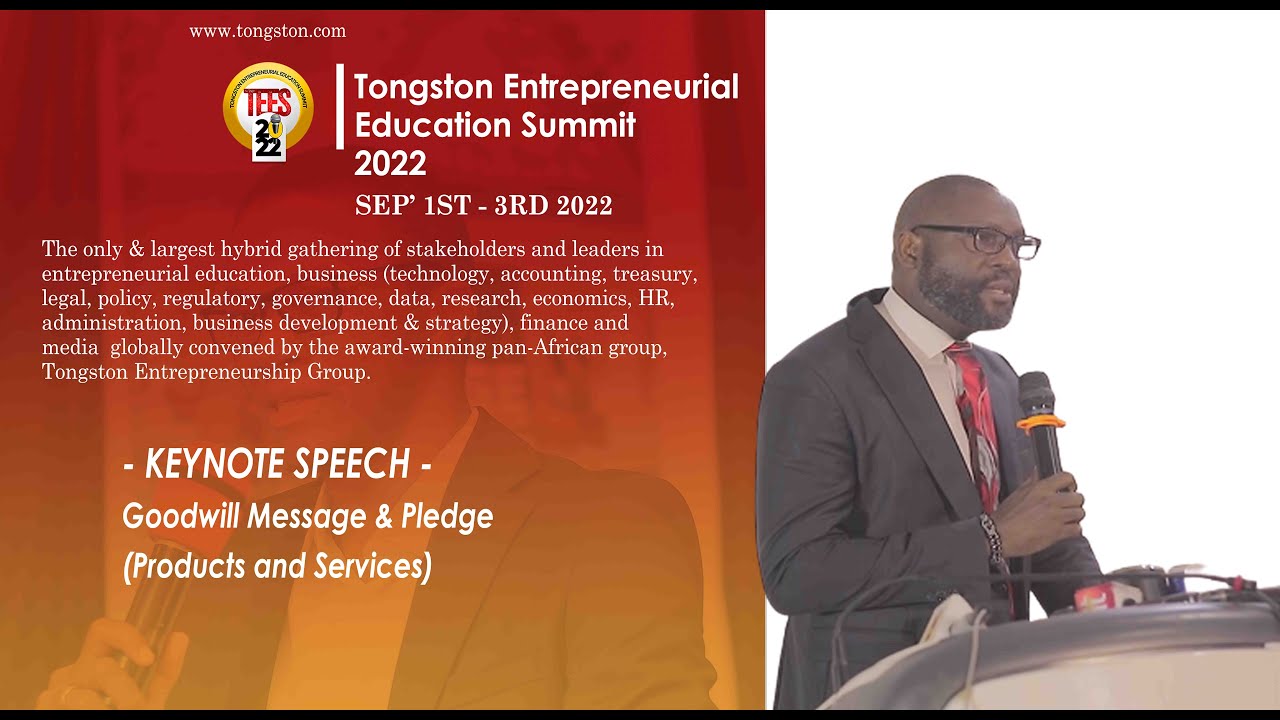 Goodwill Message & Pledge (Products and Services) - Dr. Smith Bam, CEO ...