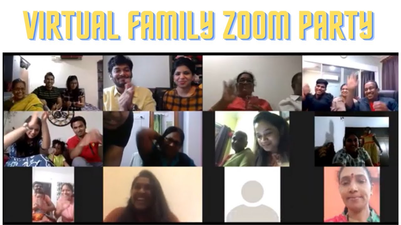 It's a family party on ZOOM | Family Zoom Meeting during Covid | Family ...
