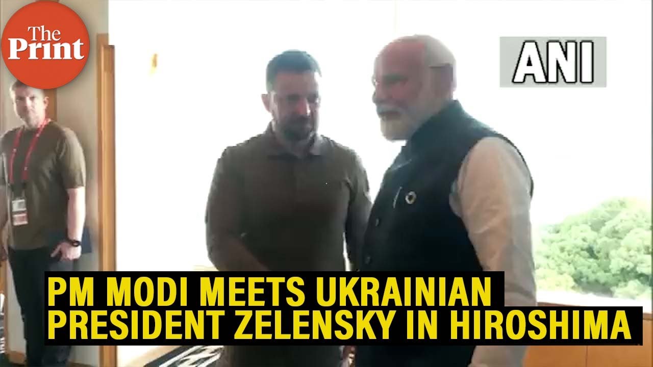 PM Narendra Modi meets Ukrainian President Volodymyr Zelensky in ...