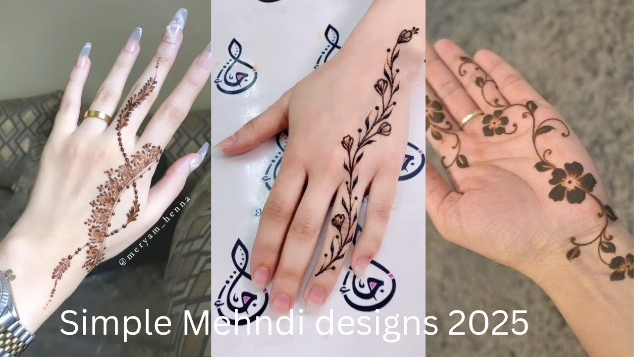 Simple mehndi designs 2025 /Beautiful ideas design /latest ideas design ...