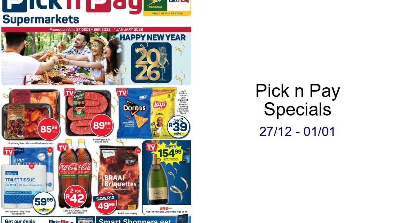 Pick n Pay Specials 27/12 - 01/01 - YouTube