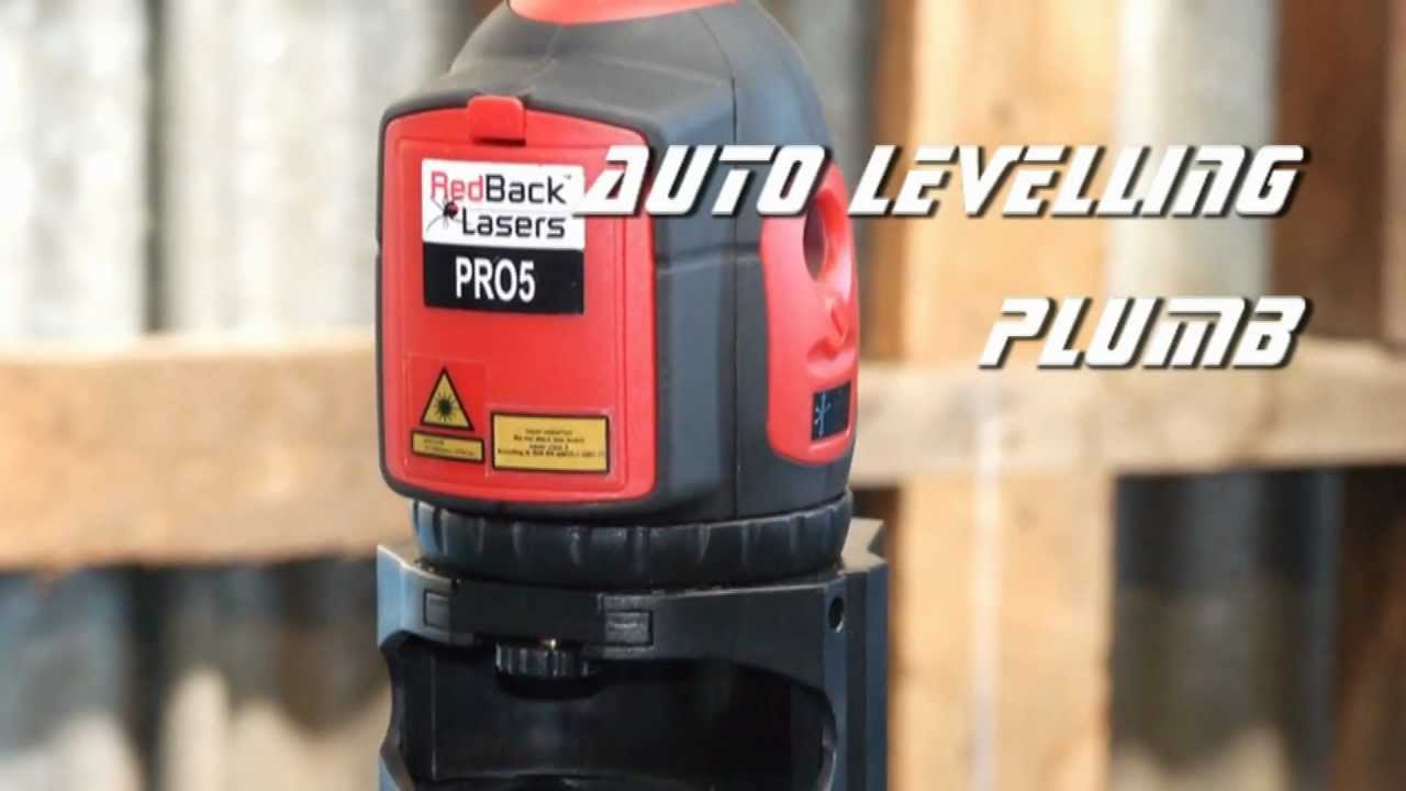 RedBack Lasers PRO5 5 dot Laser Level - YouTube