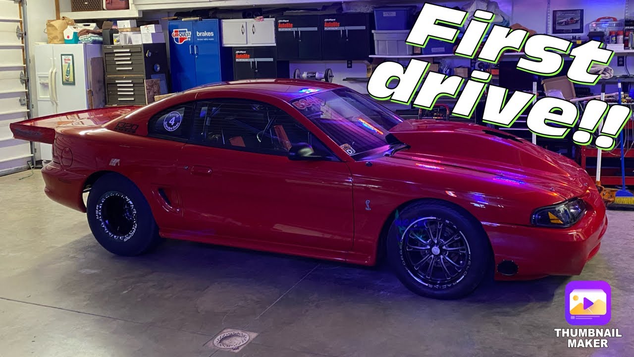 First drive in my 102mm turbo mustang!! - YouTube