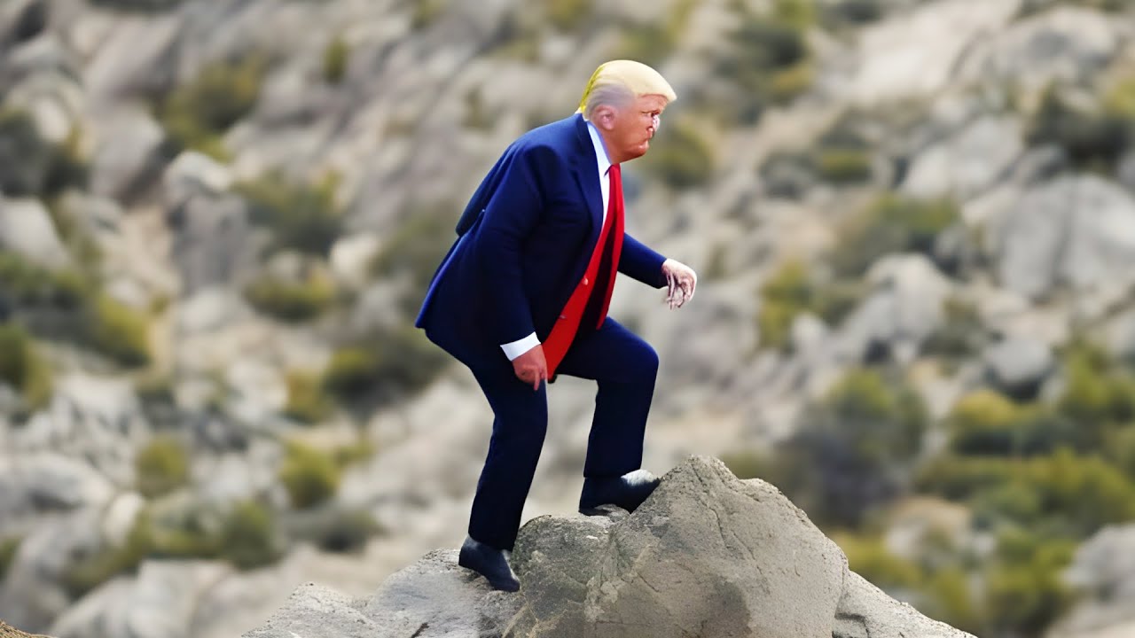 Donald Trump Climbs a Mountain - YouTube