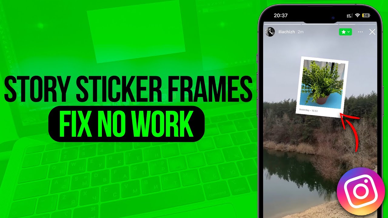 How to Fix Instagram Story Sticker Frames or Polaroid Not Showing - YouTube