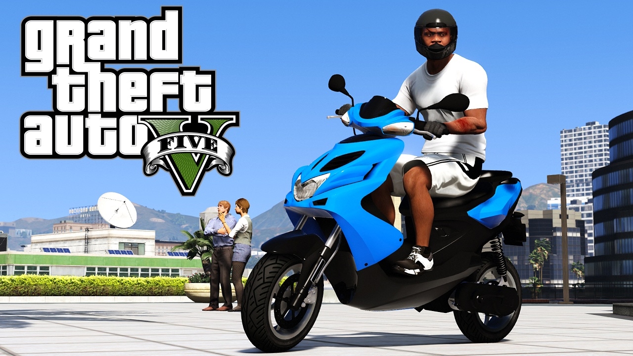 GTA 5 - CE SCOOTER 50cc EST MODIFIE ! 180 Kmh !? + jauge d'essence ...