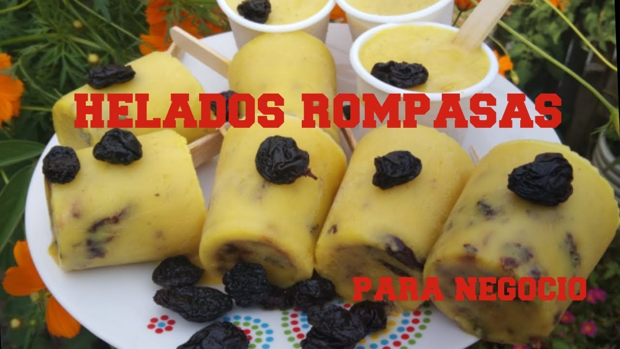 Helados Rompasas casero y cremosos - YouTube