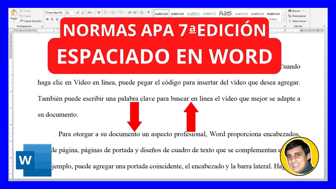 Cómo Aplicar Espaciado En Word Según Normas Apa 7ma Edición Youtube