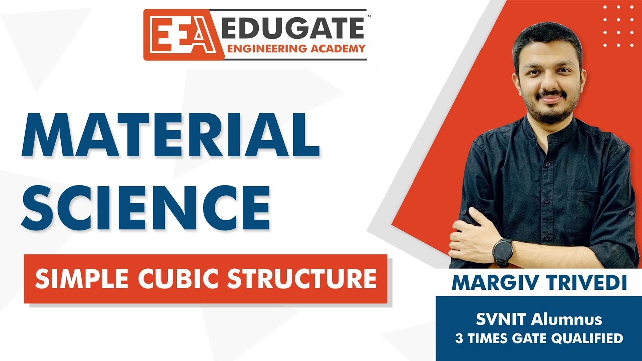 Simple Cubic Structures | Types of structures | Material Science | GATE ...
