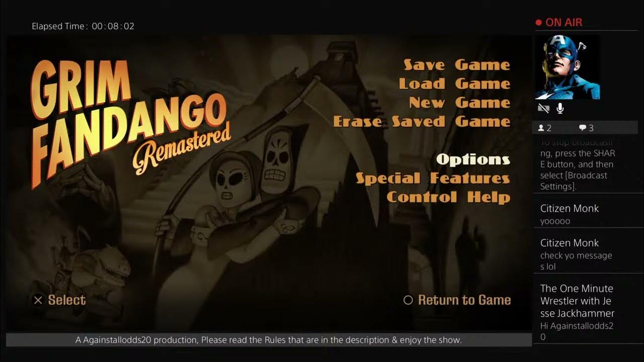 Odds plays Grim Fandango Remastered ( Chill stream ) - YouTube