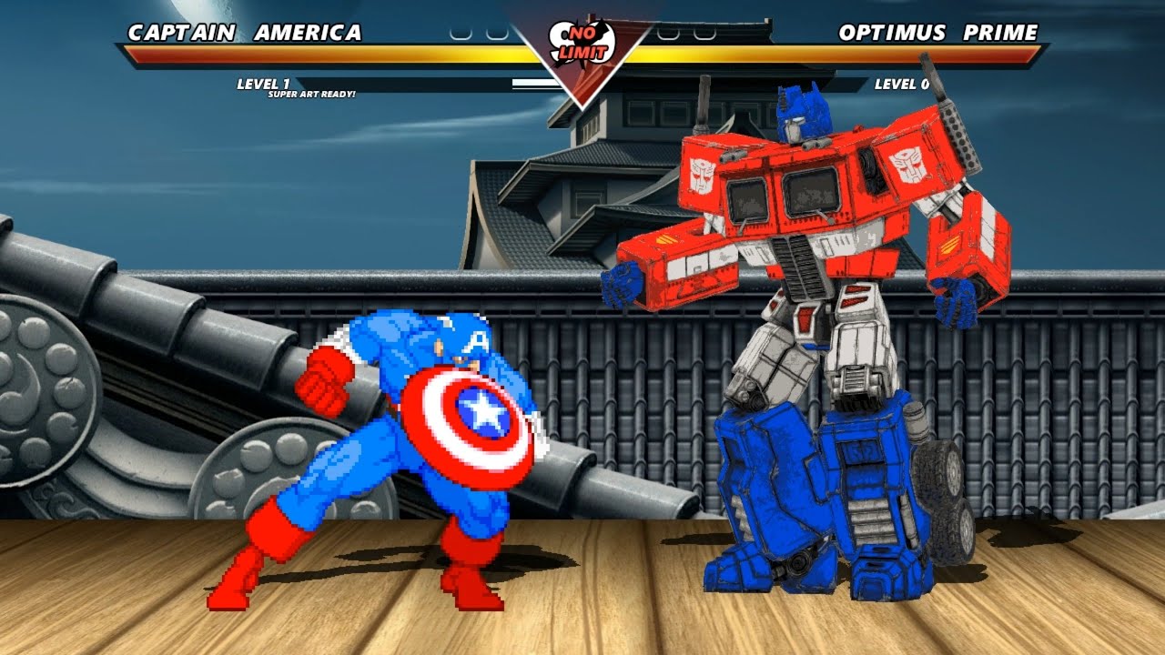 CAPTAIN AMERICA vs OPTIMUS PRIME - Highest Level Incredible Epic Fight! - YouTube