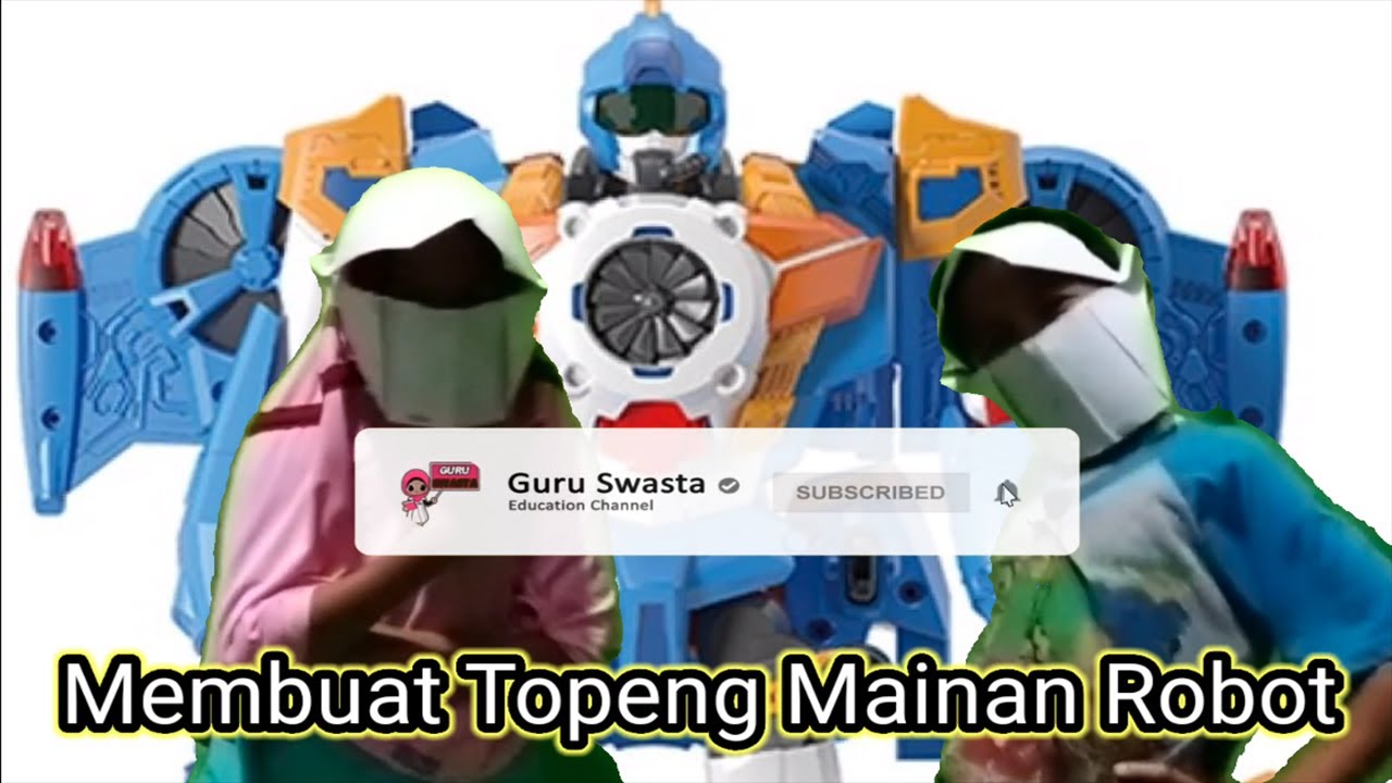 Tutorial || Buat Mainan Topeng Robot dari Kertas || Topeng Robot ...