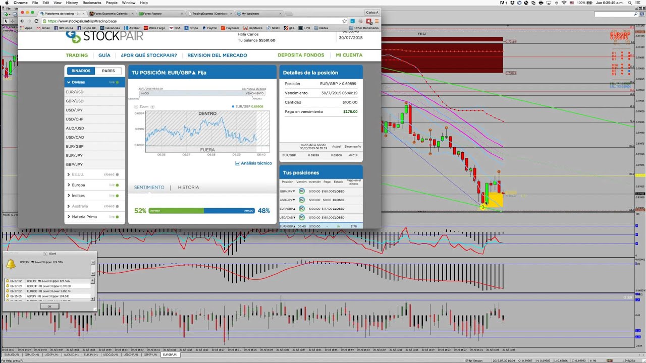 Trading Express LIVE Trading Sesión NY 30 07 15 - YouTube