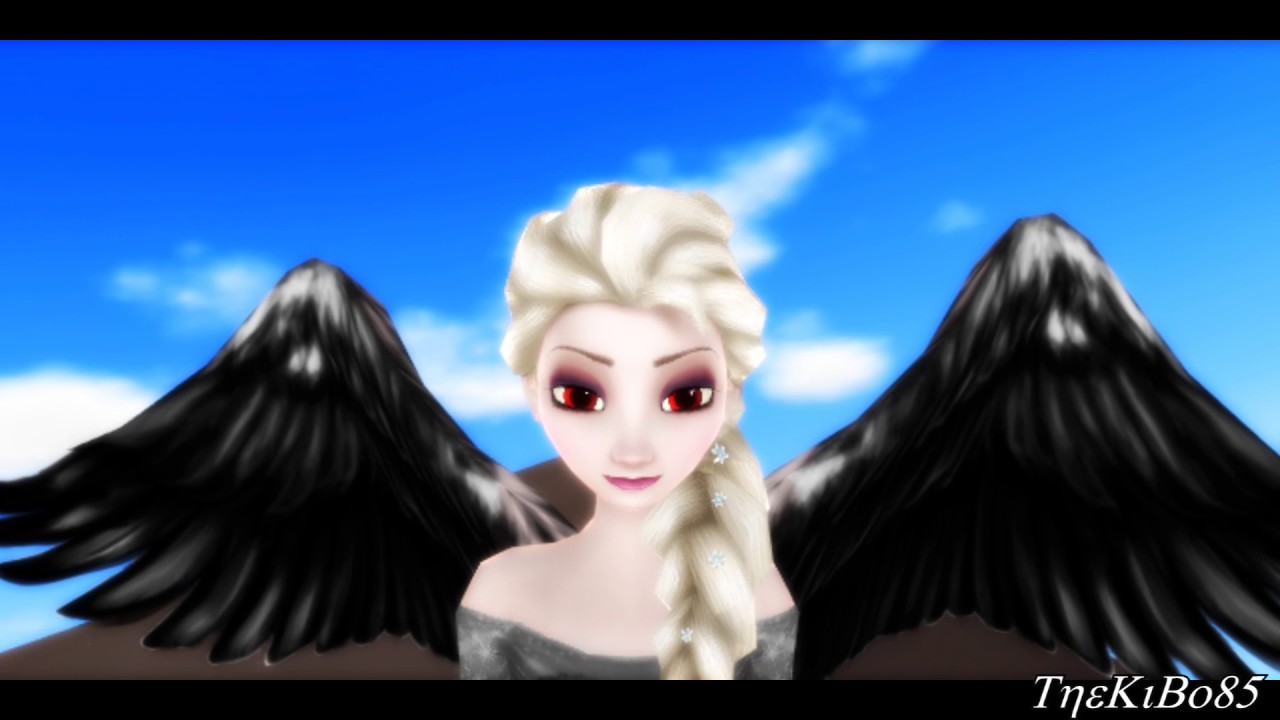 MMD - Vampire Elsa - Wings - YouTube