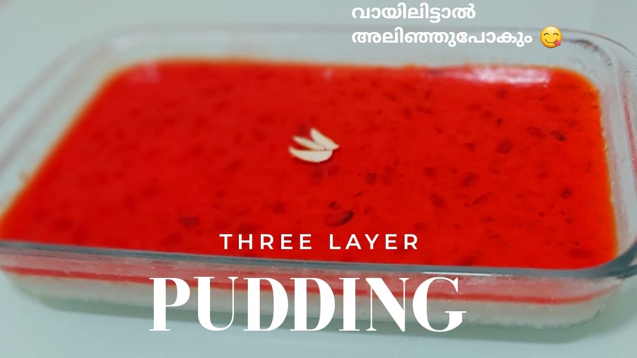 How to make three layer pudding/vermicelli with nuts pudding - YouTube