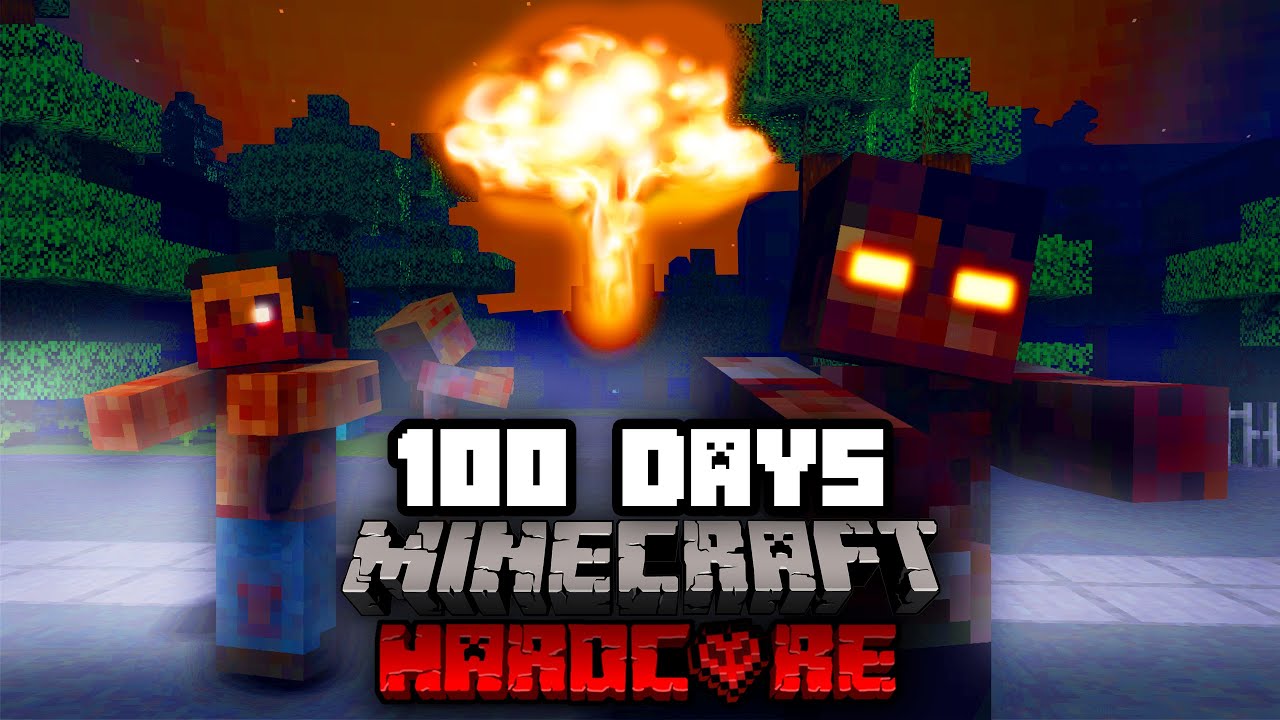 I Spent 100 Days in a Nuclear Fallout Apocalypse in Minecraft... Here's ...