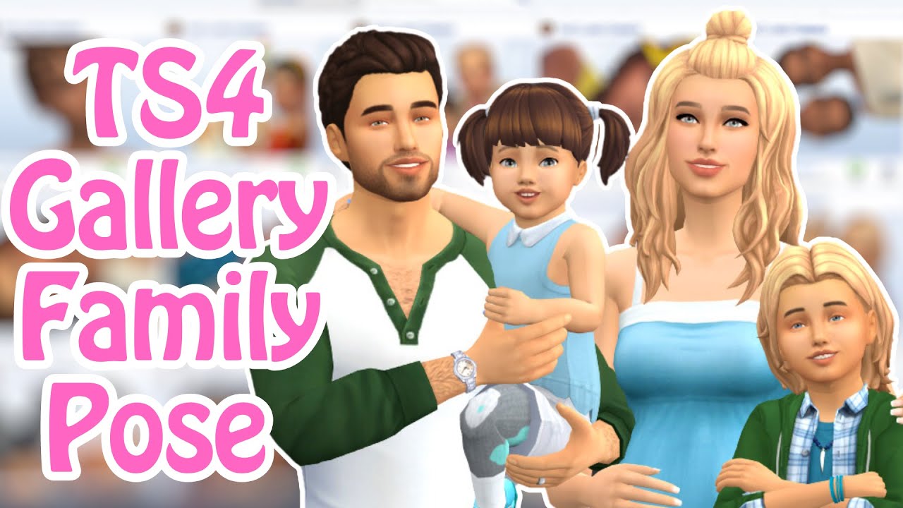 Creating a family pose for The Sims 4 Gallery using blender 👨‍👩‍👧‍👦 ...