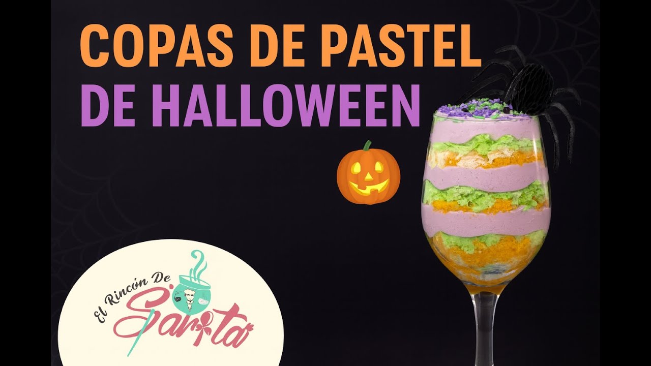 Copas de Pastel de Halloween 🎃 Postre por Capas y Súper Delicioso - YouTube