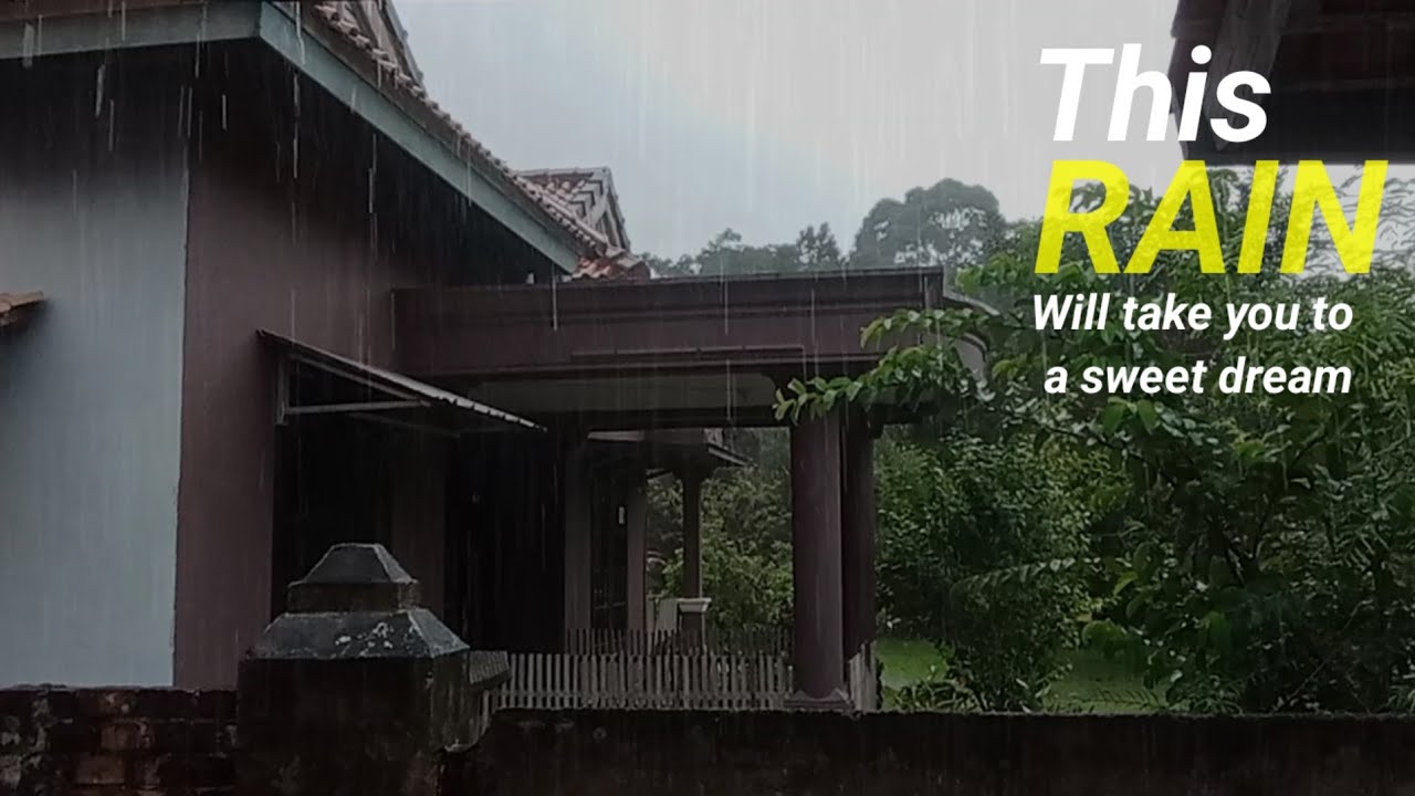 The sound of the rain is so soft that it makes you comfortable and fall ...