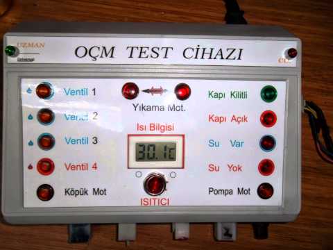 Çamaşır makinası kart test cihazı