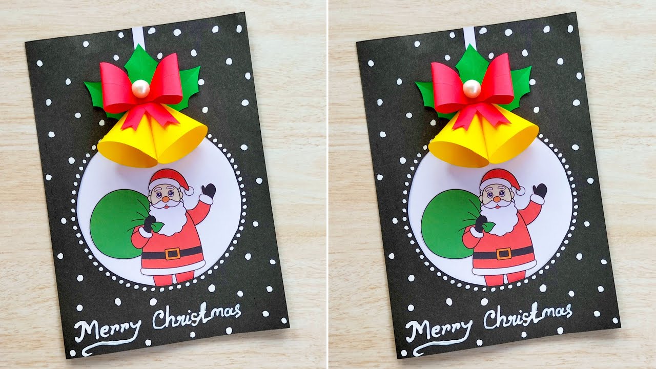 DIY - Christmas greeting card // Christmas card making ideas handmade ...