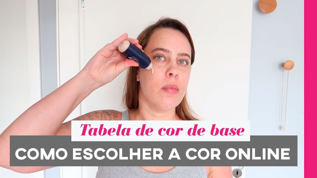 Como escolher cor de base online - YouTube