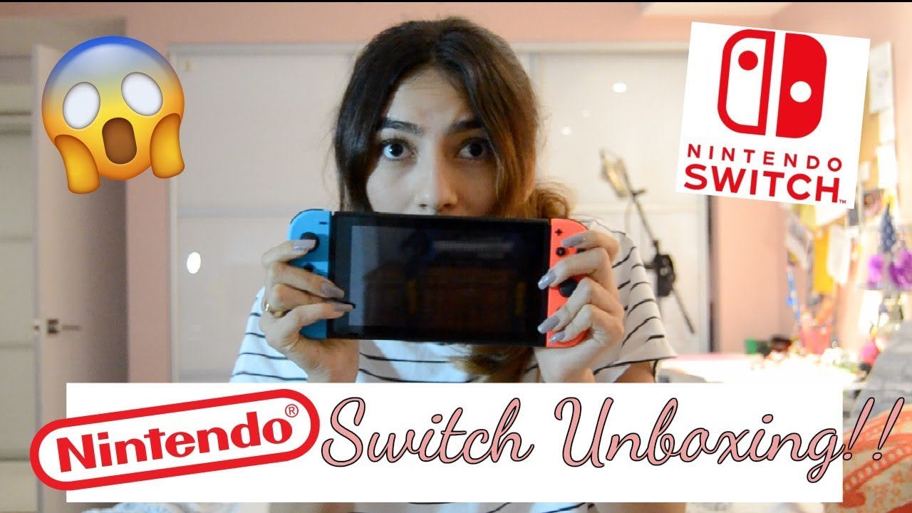 NINTENDO SWITCH - UNBOXING + SETUP ♡ - YouTube