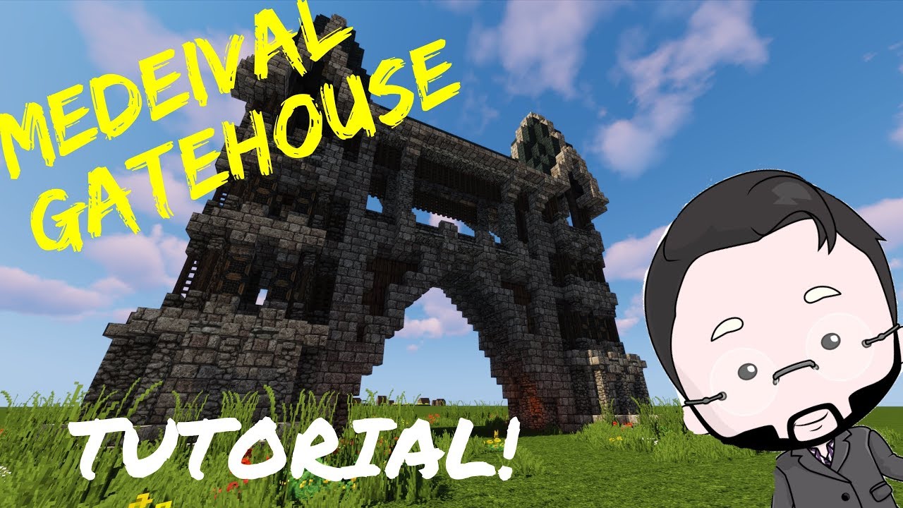 Medieval Gatehouse Minecraft! Part 1 - YouTube