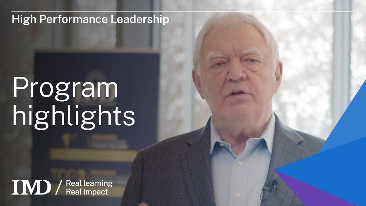 IMD's High Performance Leadership: Program highlights - YouTube