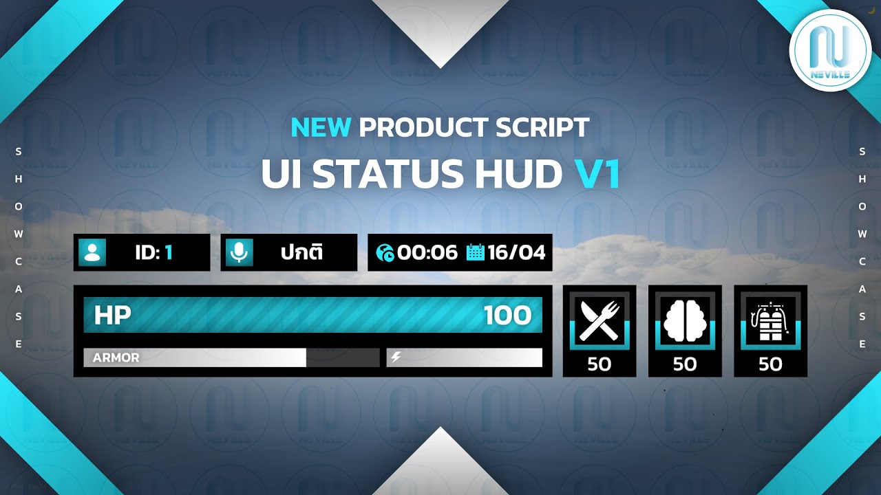 Fivem Ui - SN Status Hud v1 - YouTube