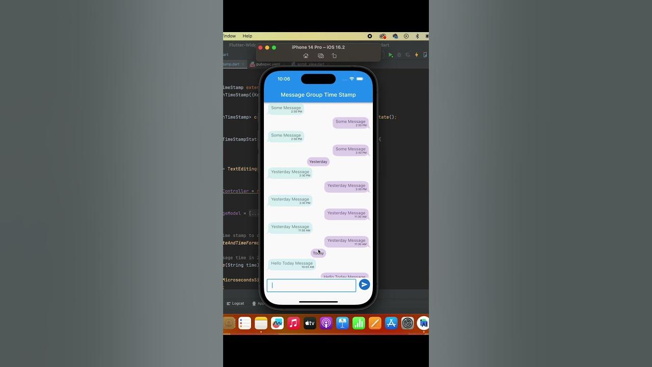 Flutter Group Messages By Date & Time like WhatsApp - YouTube