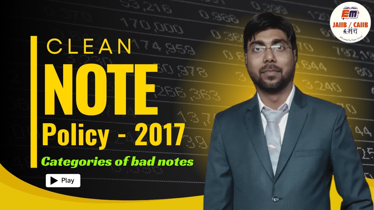 Clean Note Policy 2017 | RBI Guidelines Explained | Indian Currency ...