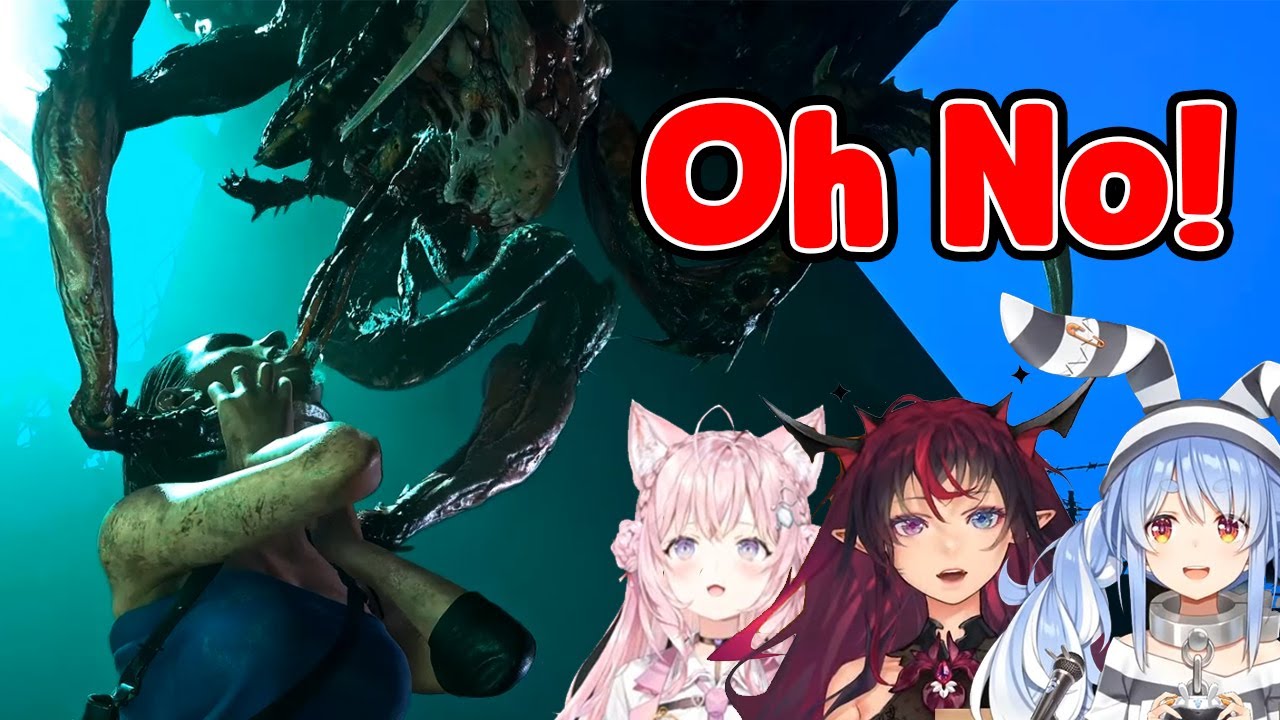 【Hololive】Their Reaction to The Drain Deimos Scene【Resident Evil 3 ...
