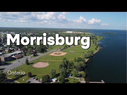 Morrisburg Ontario Canada St Laurence River Great Ice Cream and Shipping channel view
